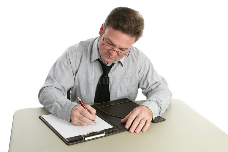 Auditor - Taking Notes stock photo. Image of folder, audit - 741738