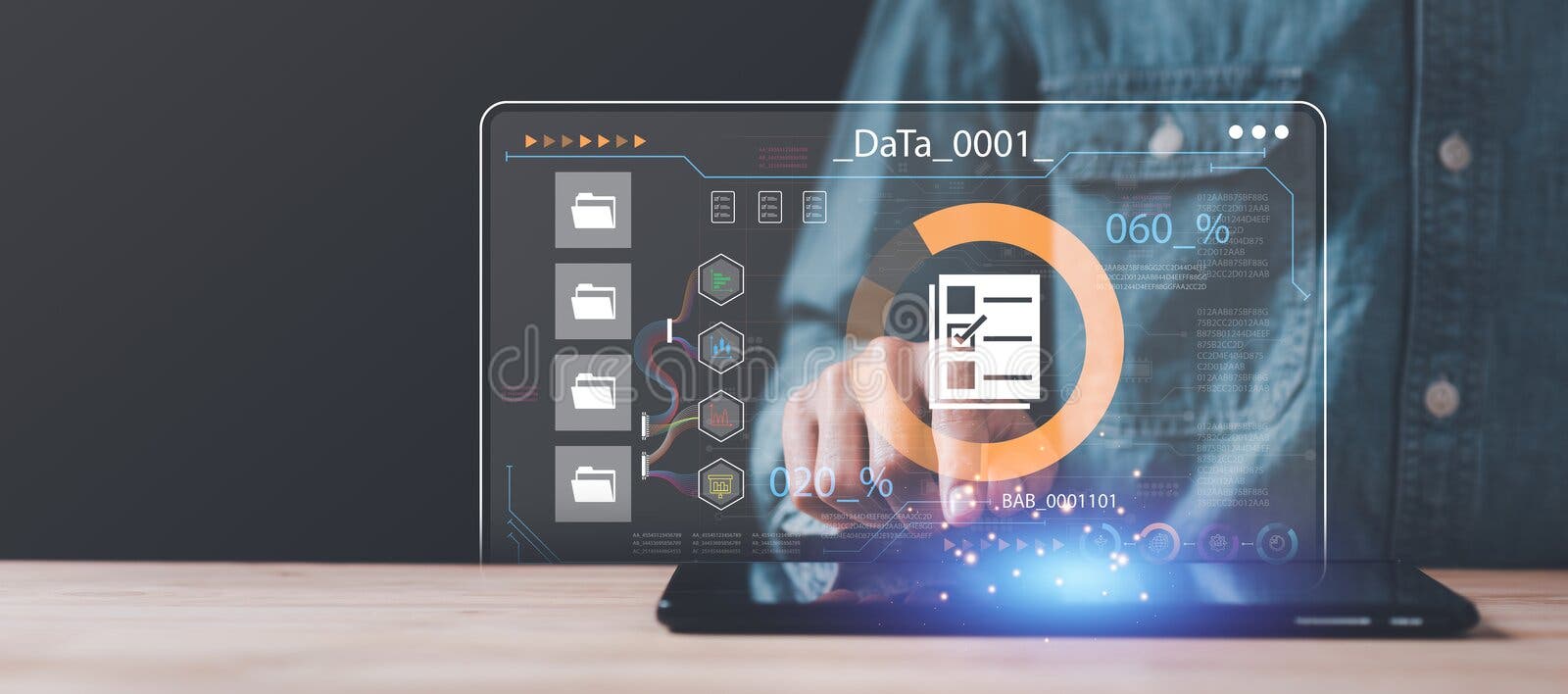 Accountant Showing Office Document Auditing Concept ,plan Review ...