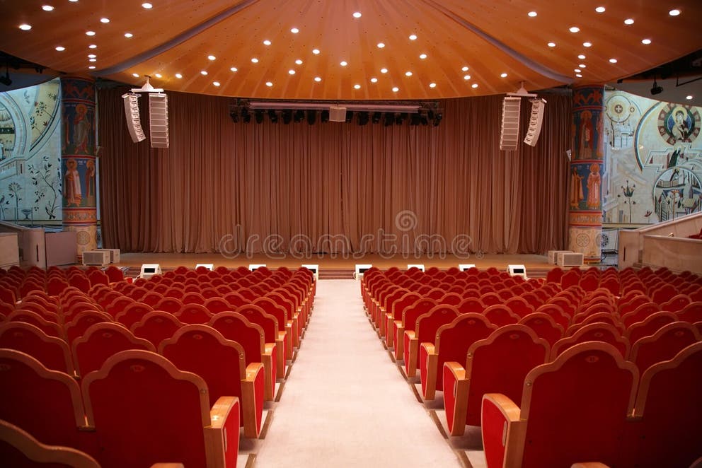 Auditorium stock image. Image of column, grand, cutout - 8073177