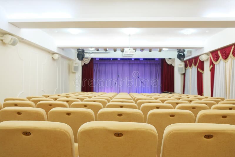 An auditorium stock photo. Image of interior, presentation - 54563206