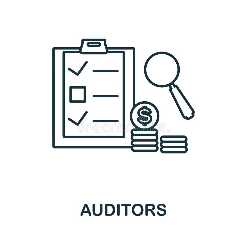 Auditors Flat Icon. Colored Element Sign from Auditors Collection. Flat ...