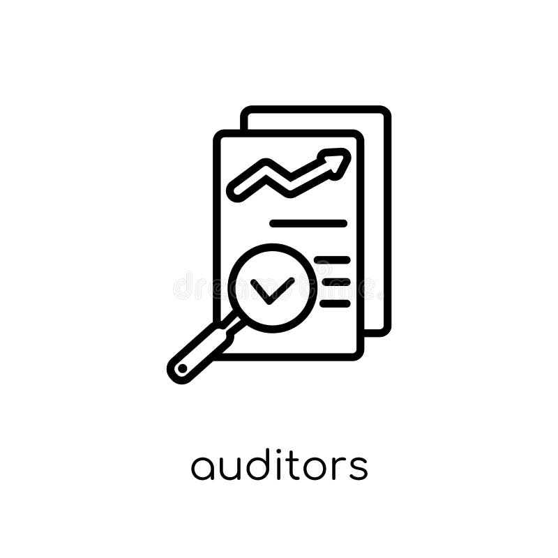 Auditors Icon from Auditors Collection. Stock Vector - Illustration of ...