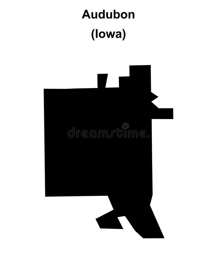 Audubon outline map stock vector. Illustration of infographics - 387201167