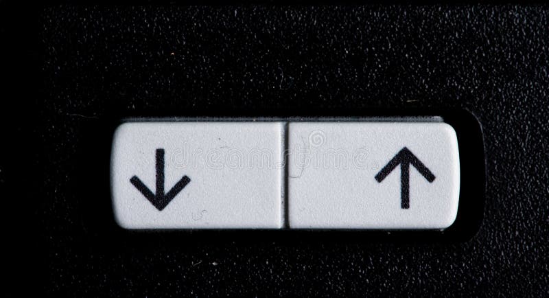 Auf und ab Pfeile stockfoto. Bild von empfänger, bedienung - 4660302