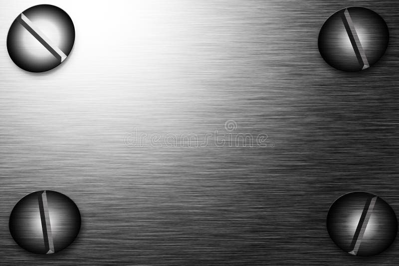 Metallplatten Mit Schrauben Stock Abbildung - Illustration von nobel ...