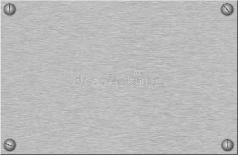 Aufgetragenes Metallplatten Mit Schrauben Stock Abbildung ...