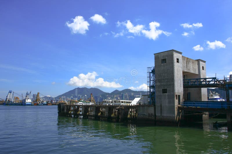 30 Aug 2008 the Kowloon City Pier at Kowloon City Stock Photo - Image ...