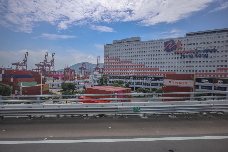 Aug 23 2024 a Kwai Tsing Container Terminals. Hong Kong Editorial ...