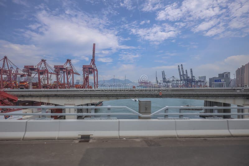 Aug 23 2024 a Kwai Tsing Container Terminals. Hong Kong Editorial ...