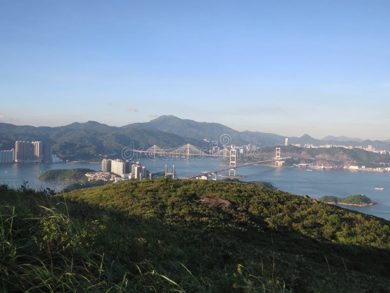 4 Aug 2013 the Landscape of Ma Wan Channel, Hong Kong Editorial Stock ...