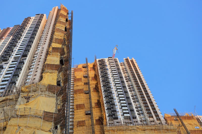 8 Aug 2020 Modern Building Under Construction Against, Lohas Park Stock ...