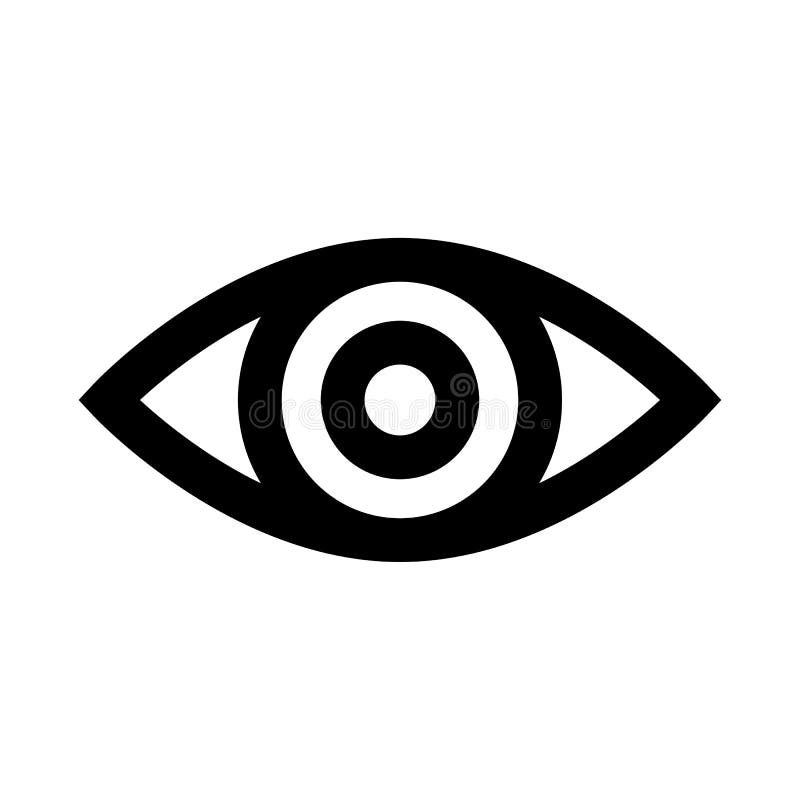 Auge Symbol Symbol Symbol Einfaches Design. Vektor Vektor Abbildung ...