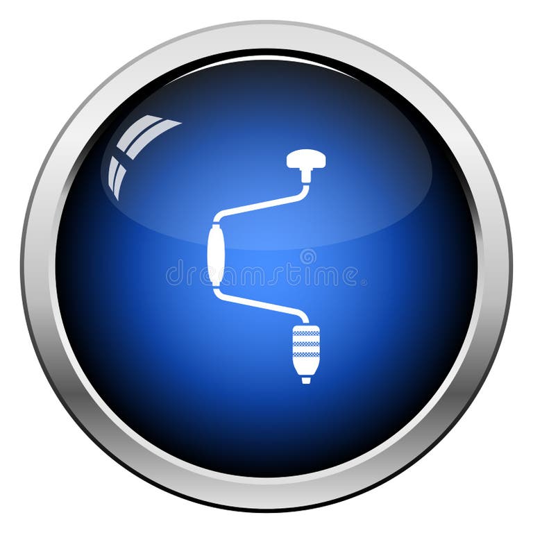 Auger icon stock vector. Illustration of tool, hand - 145279480