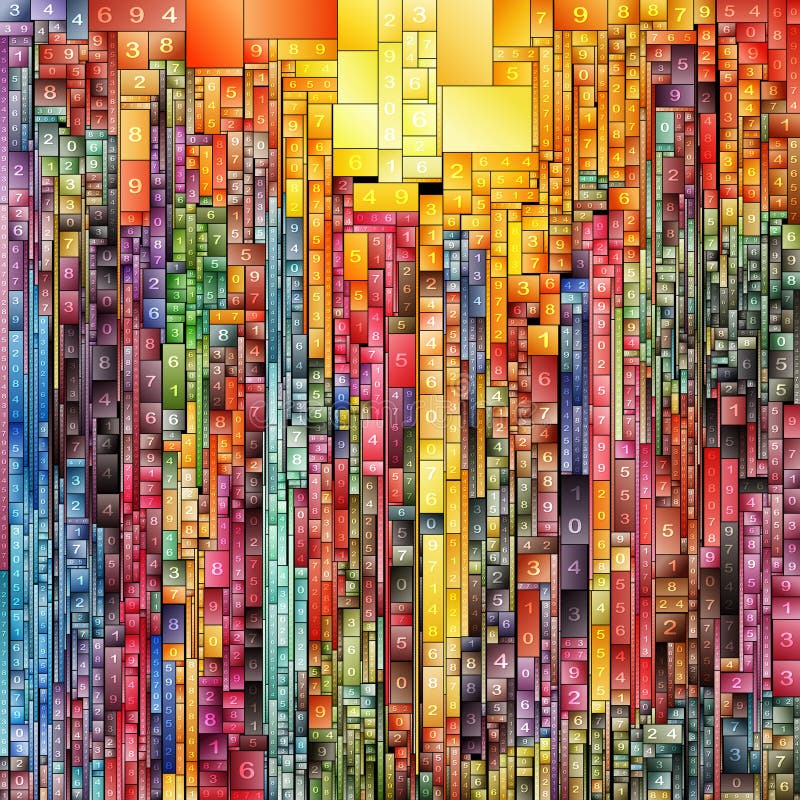 Augmentation of Virtual Thought Stock Image - Image of tile, palette ...