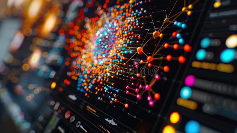 Augmented Analytics Data Visualization Stock Illustration ...