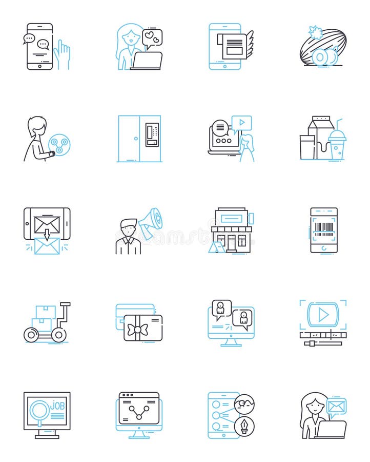 Augmented Analytics Linear Icons Set Analytics Augmented Algorithm Automation Big Data 8749