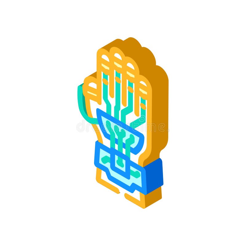 Augmented Hand Augmented Reality Isometric Icon Vector Illustration ...