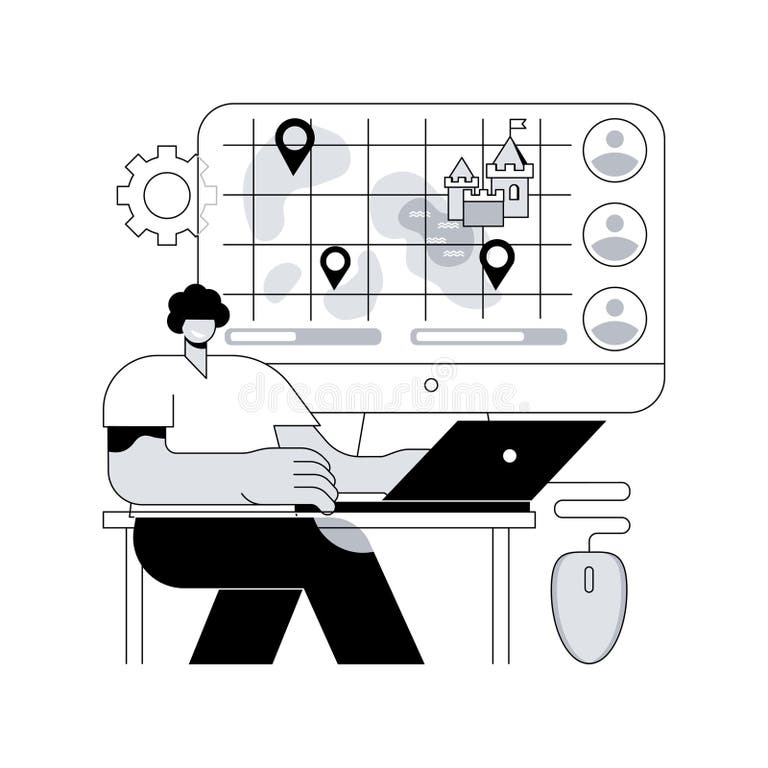 Augmented Intelligence Abstract Concept Vector Illustration. Stock ...