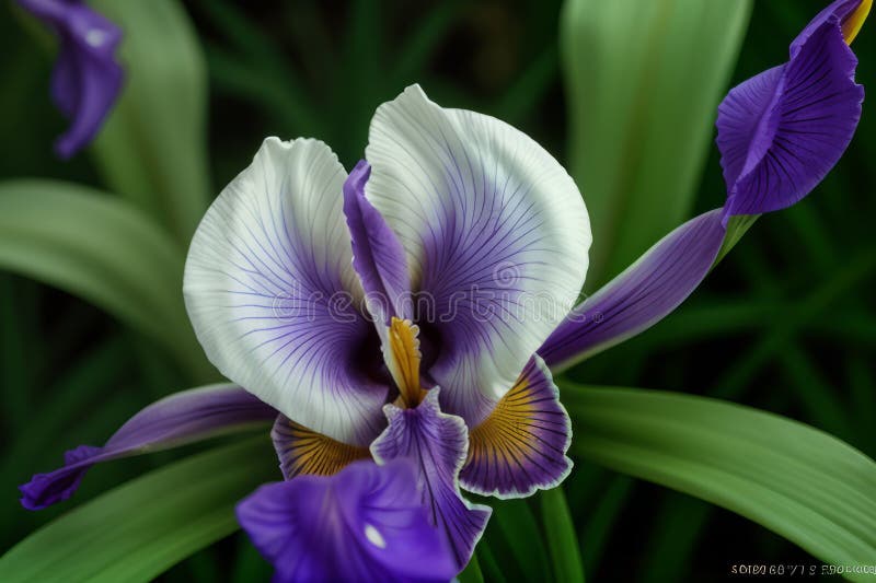 Augmented Iris One Iris Shimmers with a Subtle Hexagon Stock ...