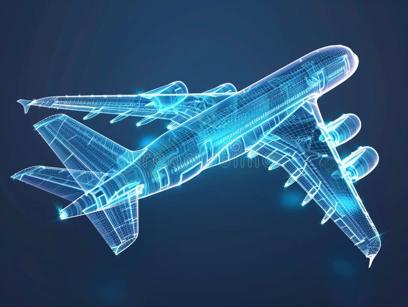 Augmented Reality Airplane Jet Engine Simulation. Advanced Industry ...