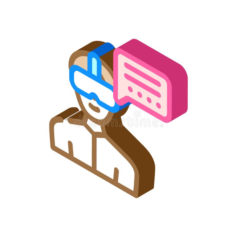 Augmented Reality App Isometric Icon Vector Illustration Stock Vector ...