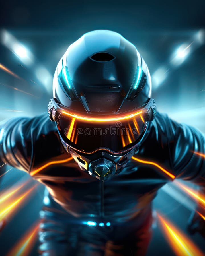 Futuristic Sports with Augmented Reality Athletes Using High Tech Gear ...