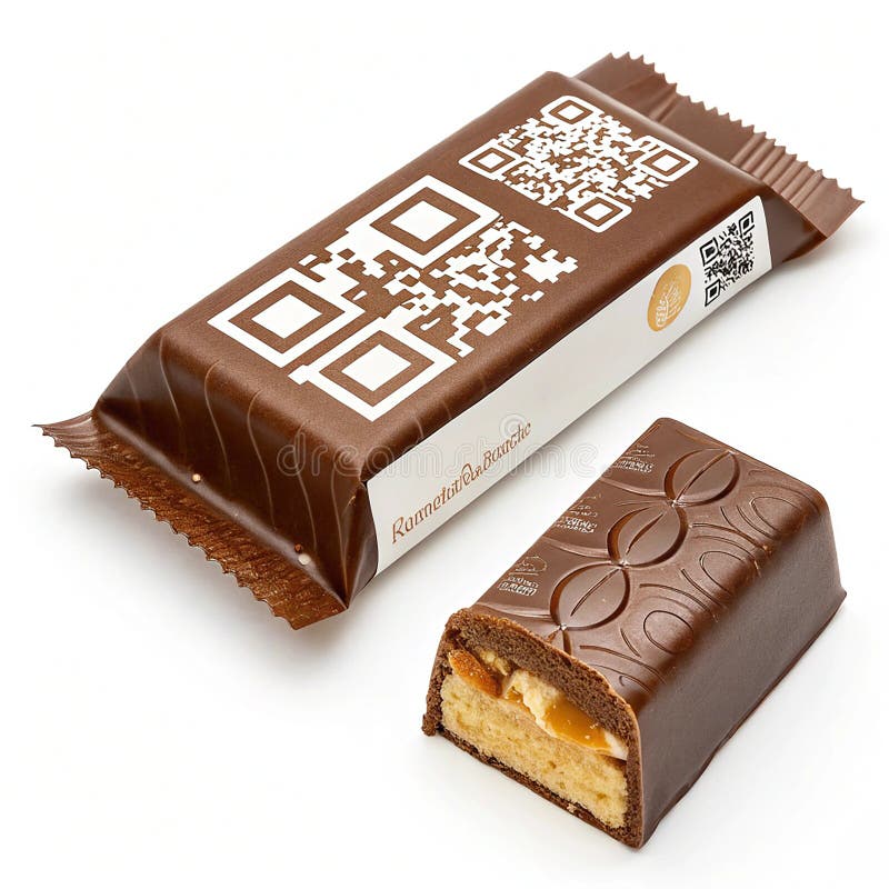 Augmented Reality Candy Bar that Unlocks a Game when Scanned Stock ...