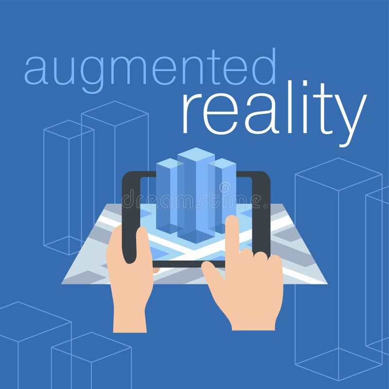 Augmented reality concept stock vector. Illustration of graphic - 188030892