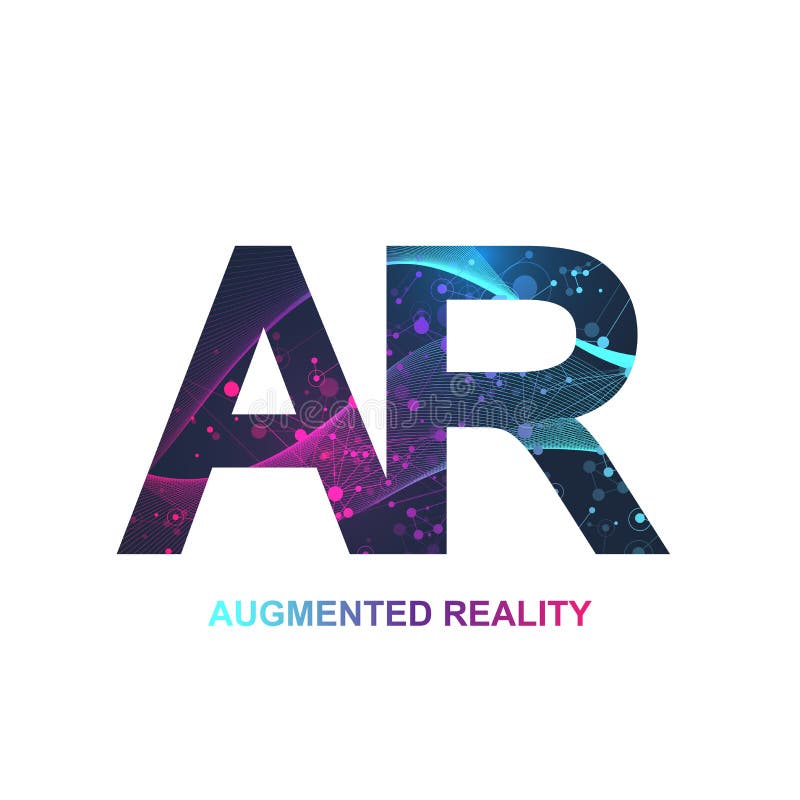 Augmented Reality Concept Banner, AR. Virtual Reality and Augmented ...