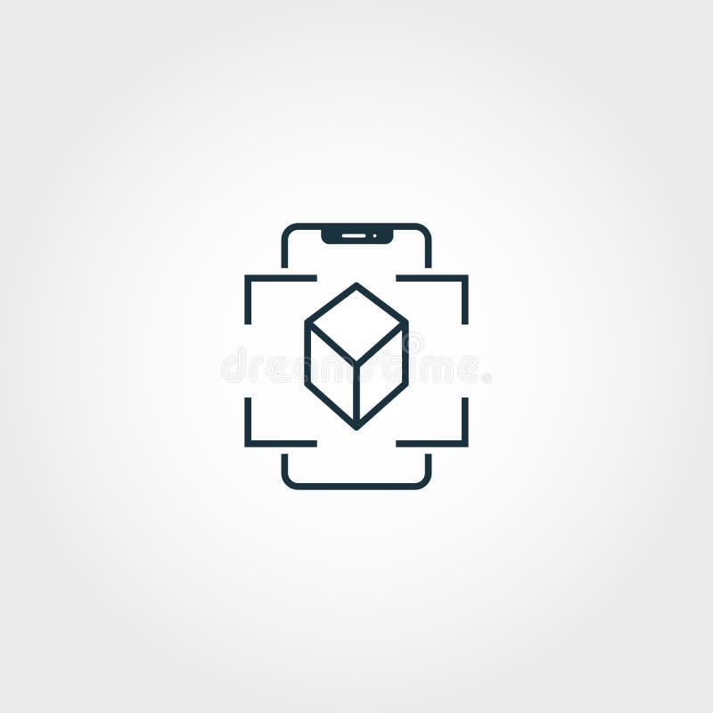 Augmented Reality Icon. Monochrome Style Design from Visual Device Icon ... Augmented Reality Icon. Monochrome Style Design from Visual Device Icon ...