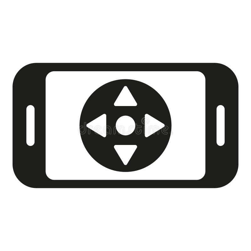 Augmented Reality Device Control Icon Simple Vector. Digital Screen ...