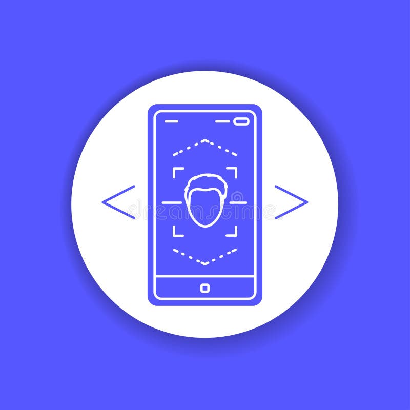 Augmented Reality Face Recognition Black Glyph Icon. Biometric Scanning ...