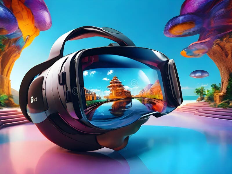 Augmented Reality Gadget for Metaverse Stock Illustration ...