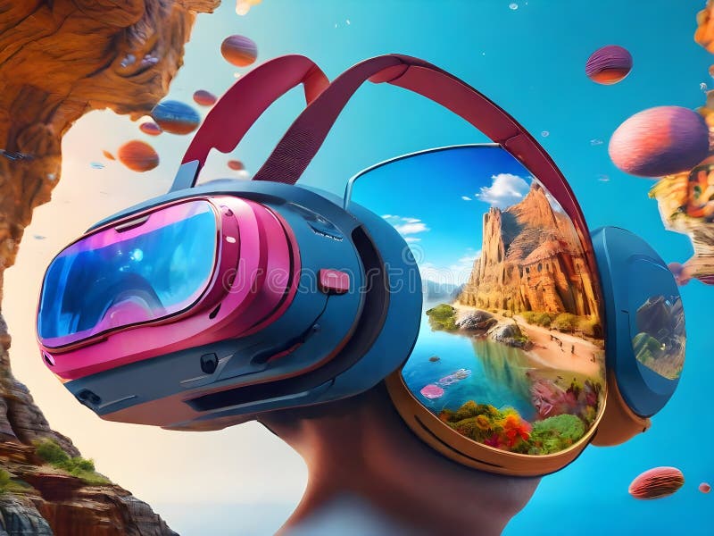 Augmented Reality Gadget for Metaverse Stock Illustration ...