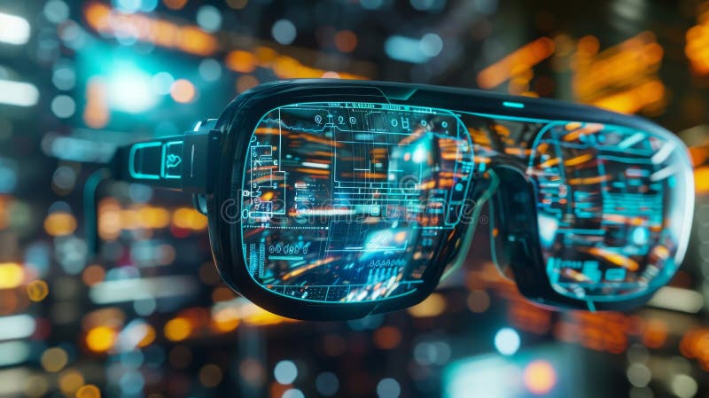 Augmented Reality Glasses with Advanced Processor Unit, Realistic ...