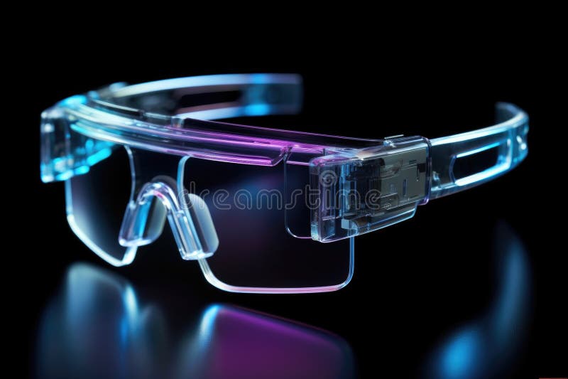 Augmented Reality Glasses Displaying a Hologram Stock Image - Image of ...