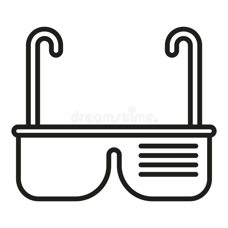 Augmented Reality Glasses Icon Outline Vector. Vr Headset Stock Vector ...