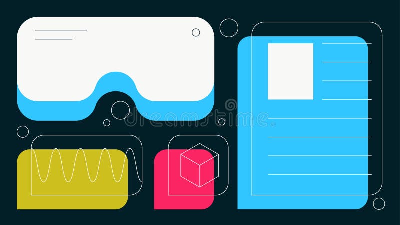 Augmented Reality Glasses Illustration Stock Vector - Illustration of ...