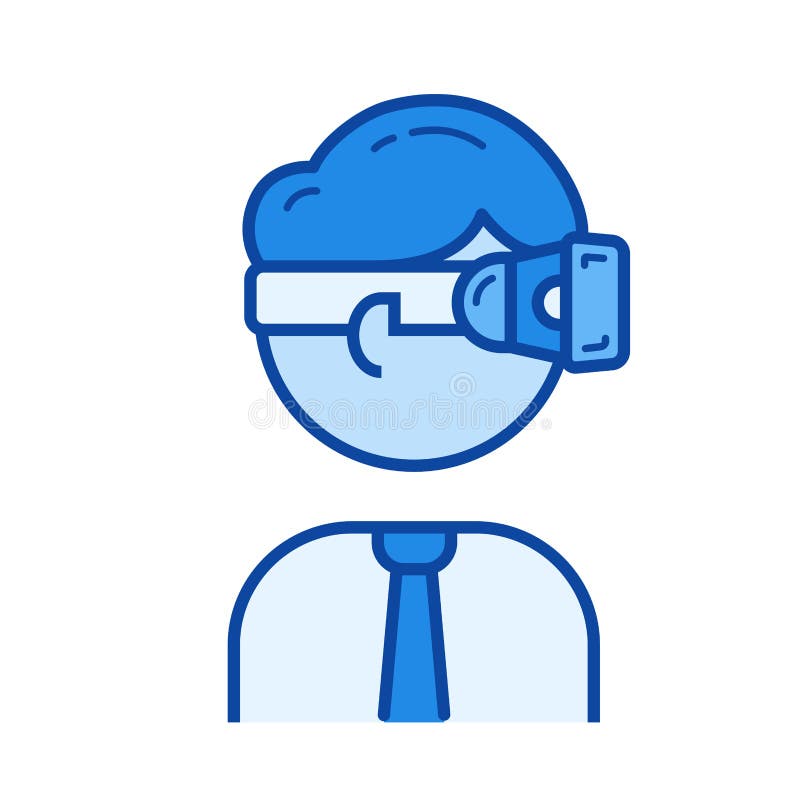 Augmented Reality Glasses Line Icon. Stock Vector - Illustration of ... Augmented Reality Glasses Line Icon. Stock Vector - Illustration of ...
