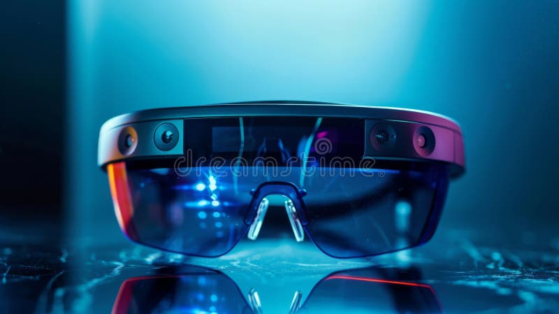 Augmented Reality Glasses with Reflective Surface and Vibrant Colors ...