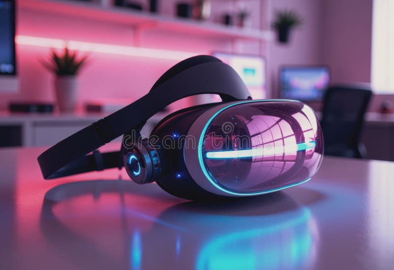 Augmented Reality Headset Displaying Maintenance Instructions Overlay ...