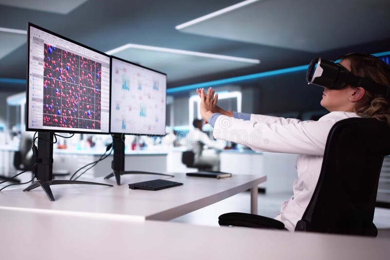 Augmented Reality Headset Tech Stock Photo - Image of designer ...