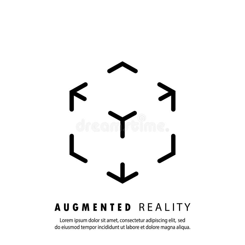 Augmented Reality Icon Set. Concept AR Symbol. Vector EPS 10 Stock ...