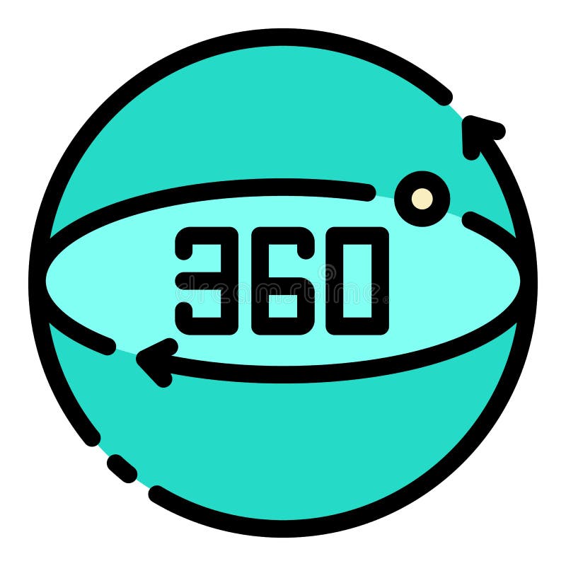 360 Augmented Reality Icon Color Outline Vector Stock Vector ... 360 Augmented Reality Icon Color Outline Vector Stock Vector ...