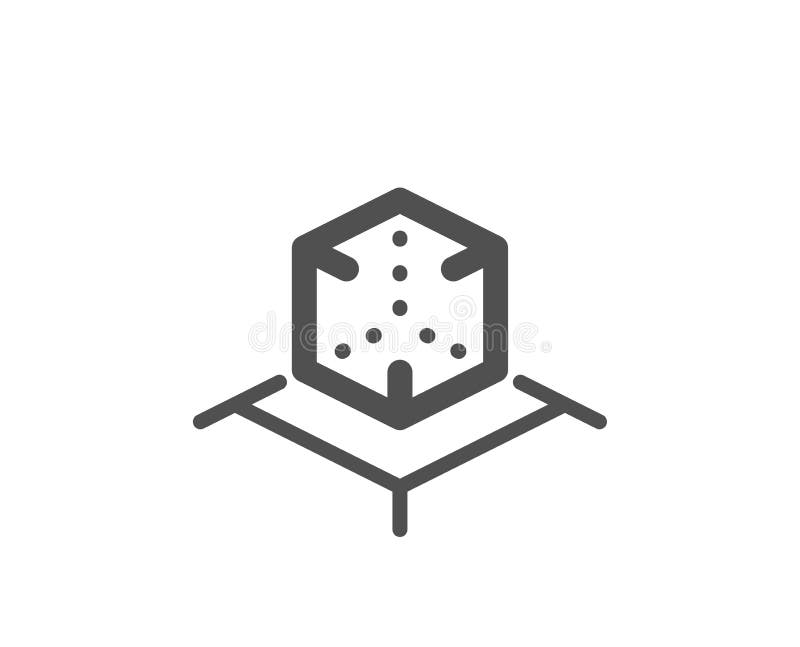 Augmented Reality Icon. VR Simulation Sign. 3d Cube. Vector Stock ...