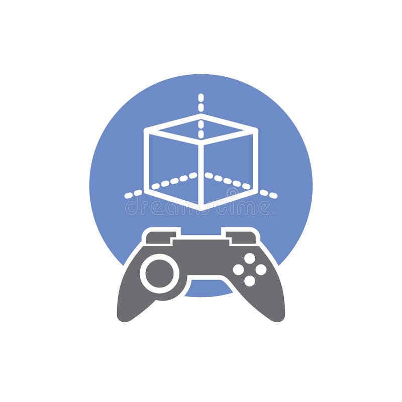 Augmented Reality Icon on White Background for Graphic and Web Design ...