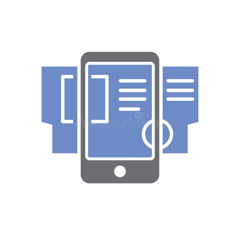 Augmented Reality Icon on White Background for Graphic and Web Design ...