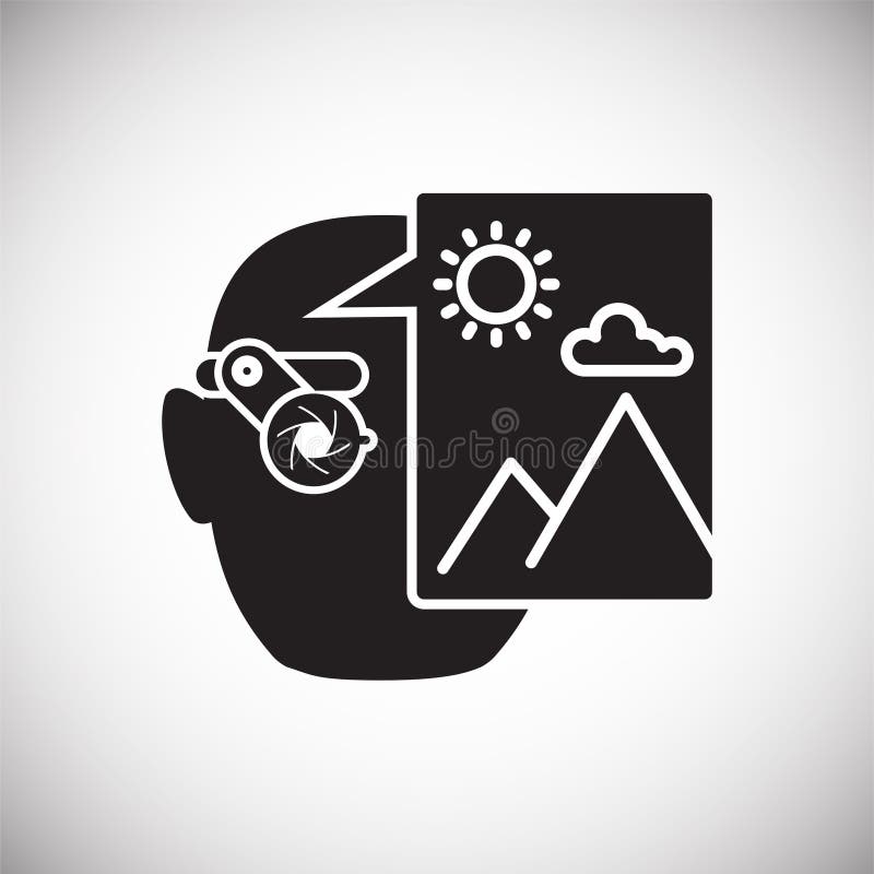 Augmented Reality Icon on White Background for Graphic and Web Design ...