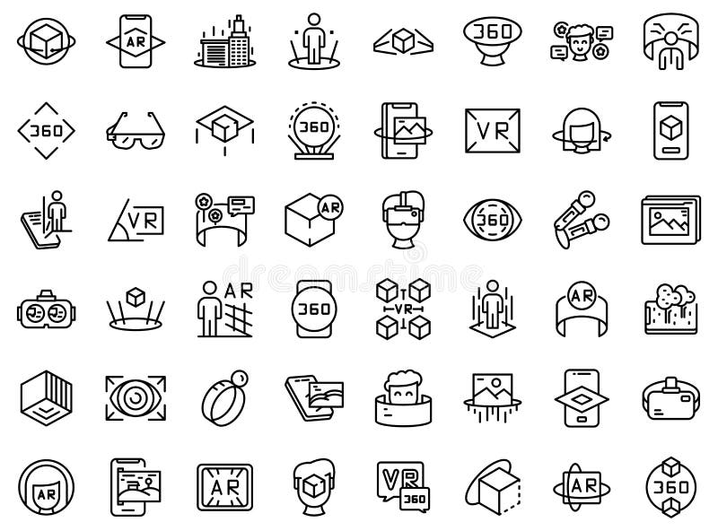 Augmented Reality Panorama Icon, Outline Style Stock Vector ... Augmented Reality Panorama Icon, Outline Style Stock Vector ...