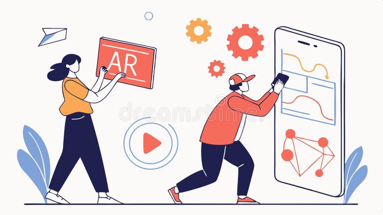 Augmented Reality Interface, AR Technology, Digital Overlay ...